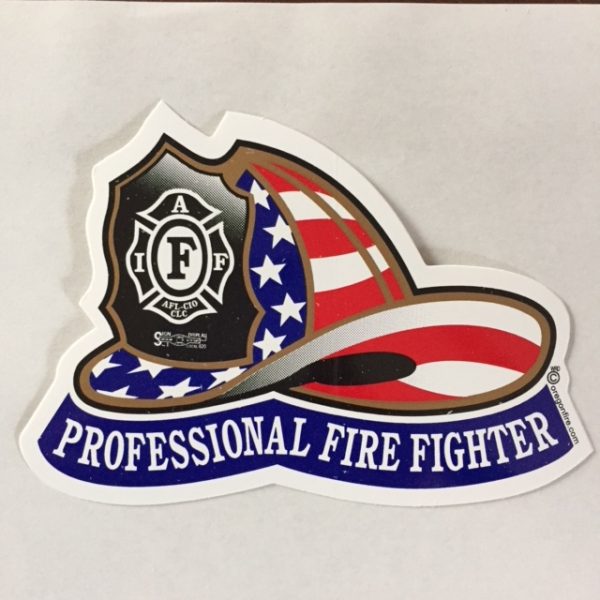 IAFF/USA Helmet Shaped Window Decals – Oregon State Fire Fighters Council